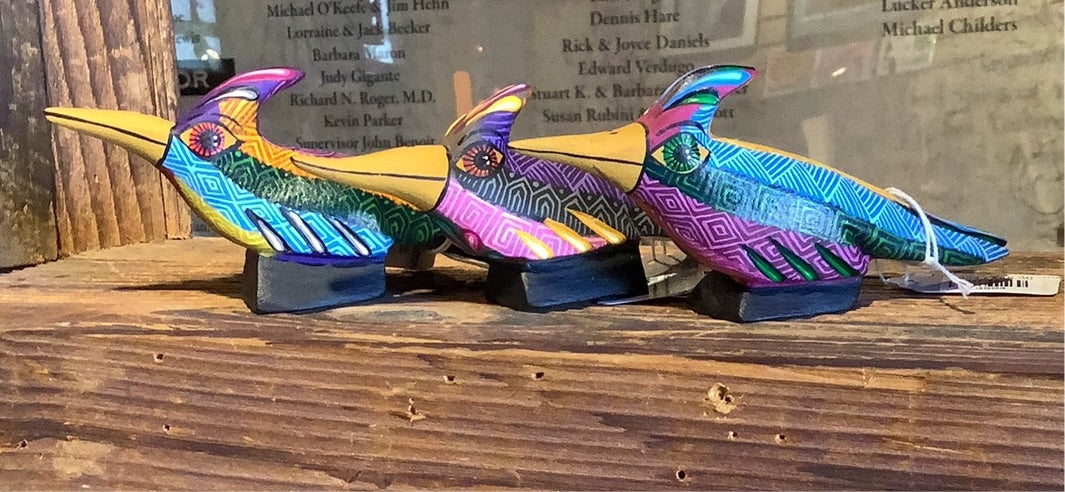 Perched Roadrunner Wood Carving – Cabot's Museum Trading Post